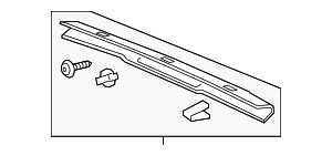 74311-T6Z-A01ZM - Rear Molding 2022-2025 Honda Ridgeline | Honda Parts Online
