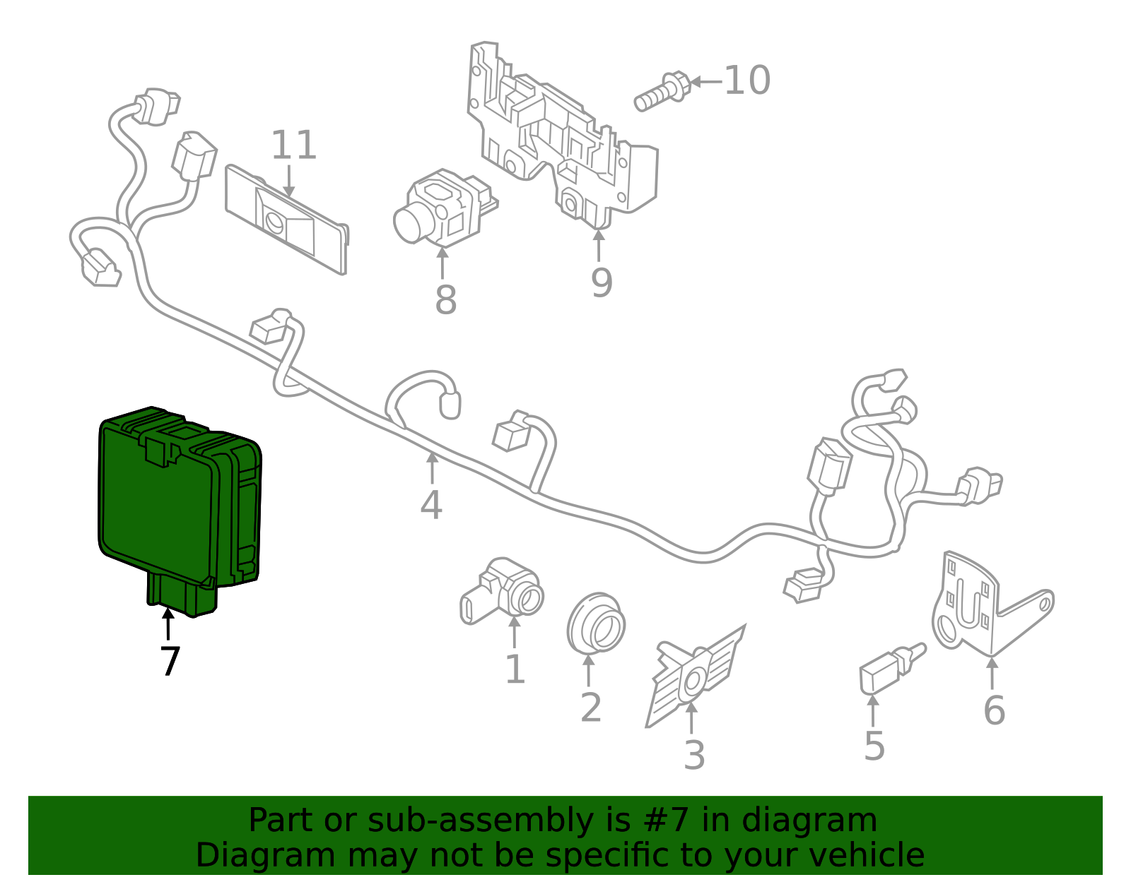 3QF-907-561-A - Distance Sensor 2018-2019 Volkswagen | Wolfsburg Parts ...