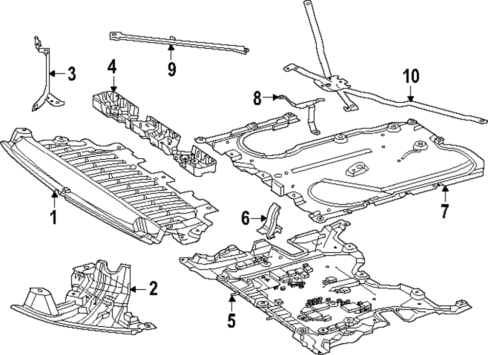 206-520-47-00 - Rear Shield 2022-2025 Mercedes-Benz | Mercedes-Benz ...
