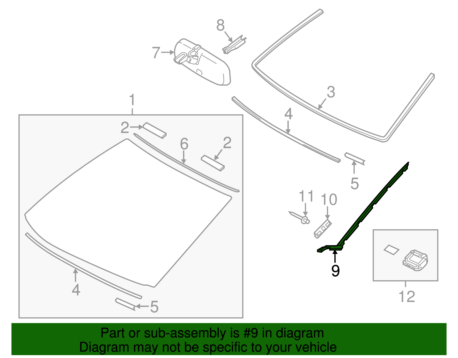 2014-2025 Lexus Reveal Molding 75552-53041 | OEM Parts Online