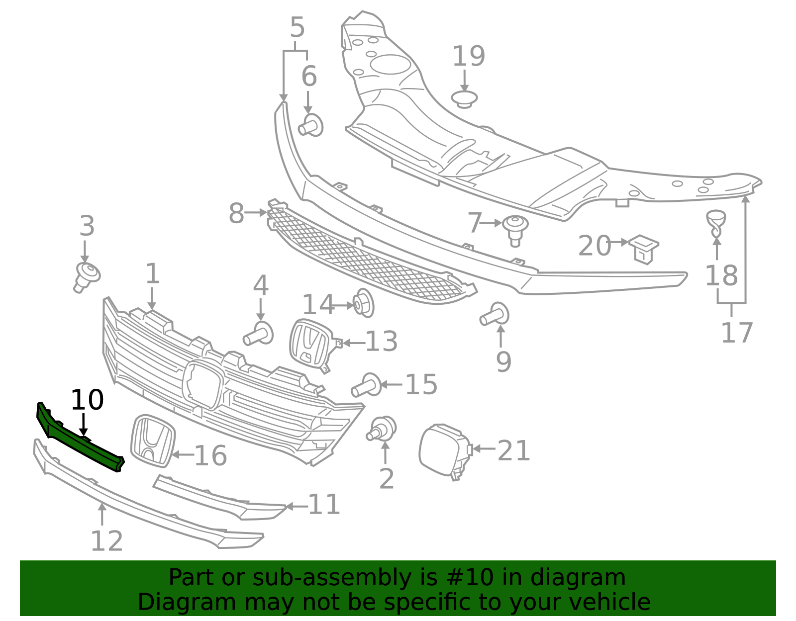 Grille Molding - Sleek OEM Front End Finish | AutoNation Parts