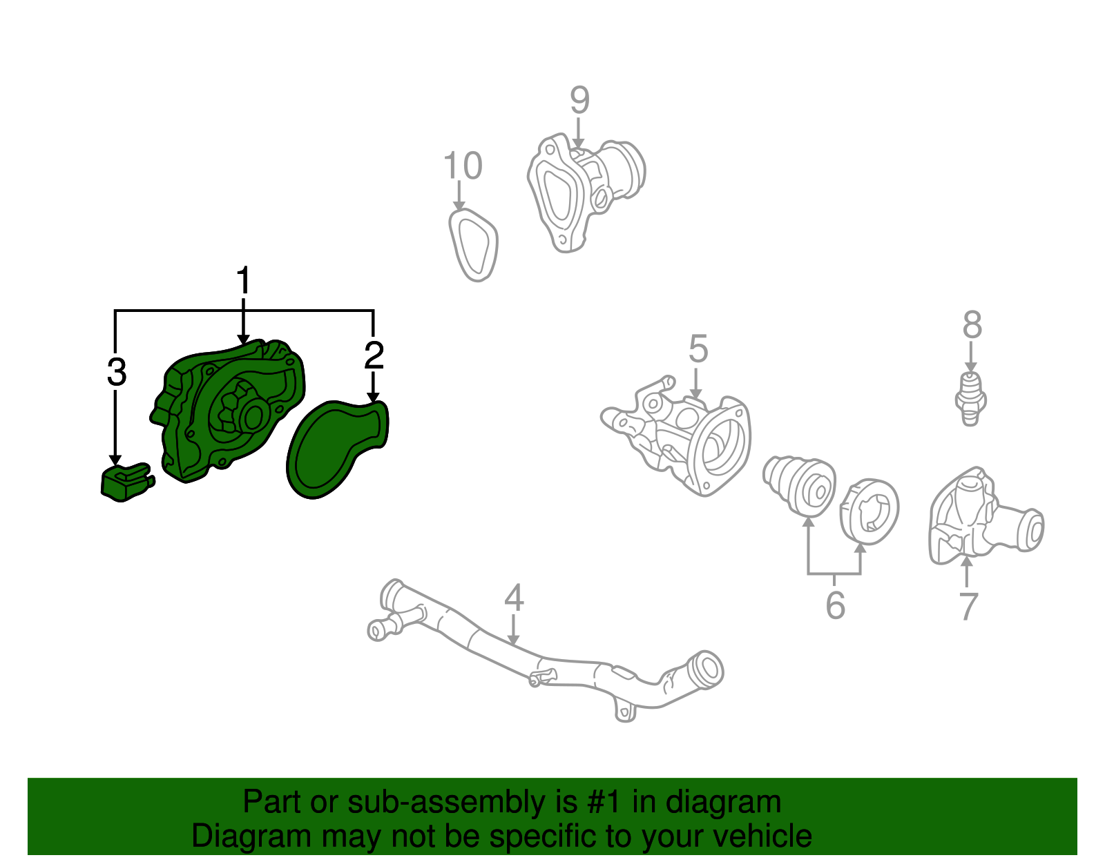19200-P0A-003 - 1990-2002 Honda - Water Pump (Yamada) | All Discount ...
