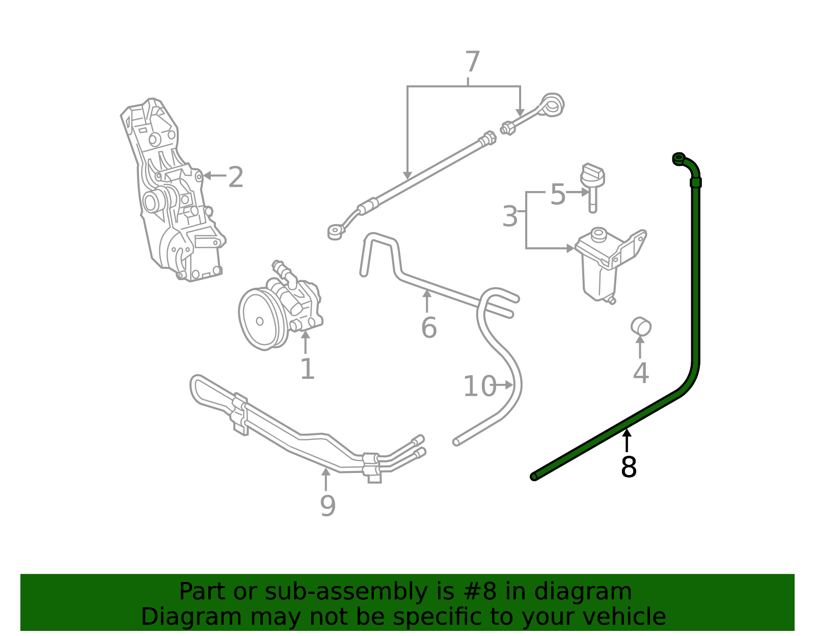 Power Steering Return Hose - OEM Leak-Free Performance | AutoNation Parts