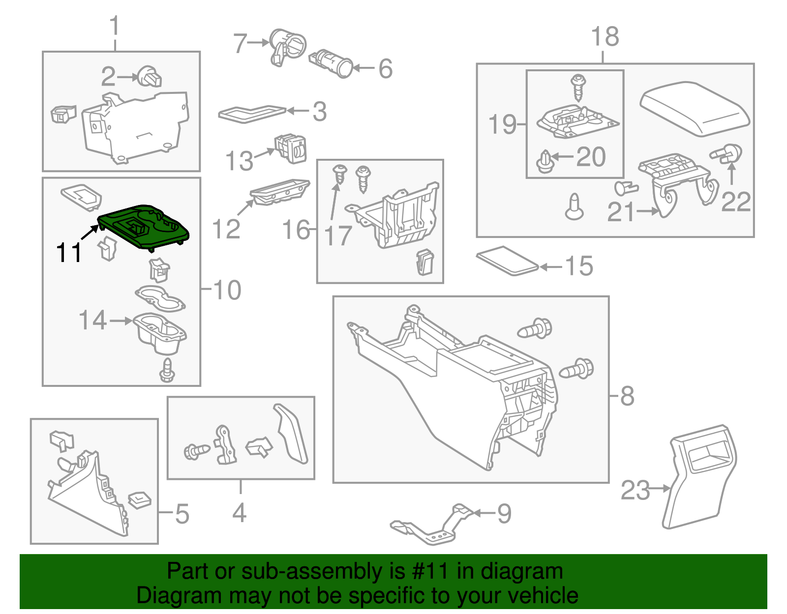 58822-06551-C0 - Shift Panel 2012-2014 Toyota Camry | Longo Toyota Parts