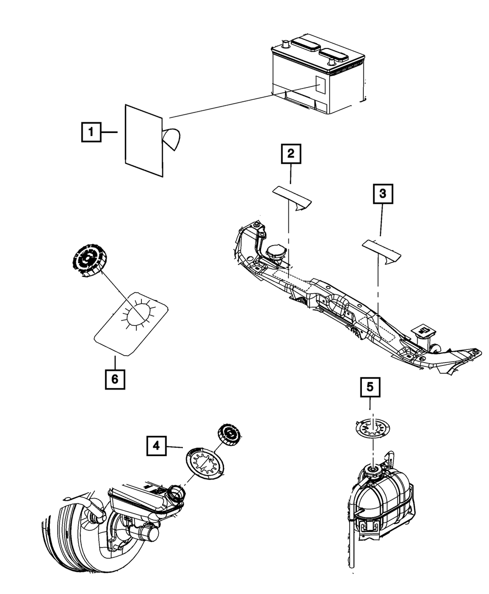 2011-2022 Mopar Power Steering Fluid Label 5154444AA | My Mopar Parts