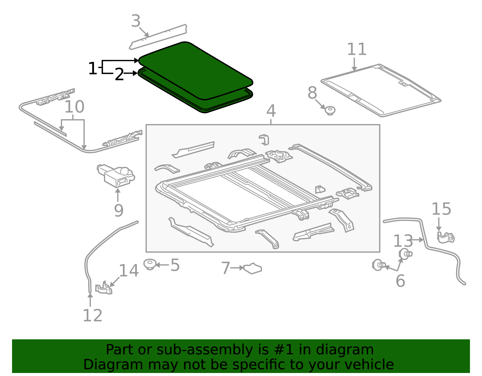 63201-60132 - Glass Assembly - 2008-2021 Toyota Land Cruiser | OEM ...