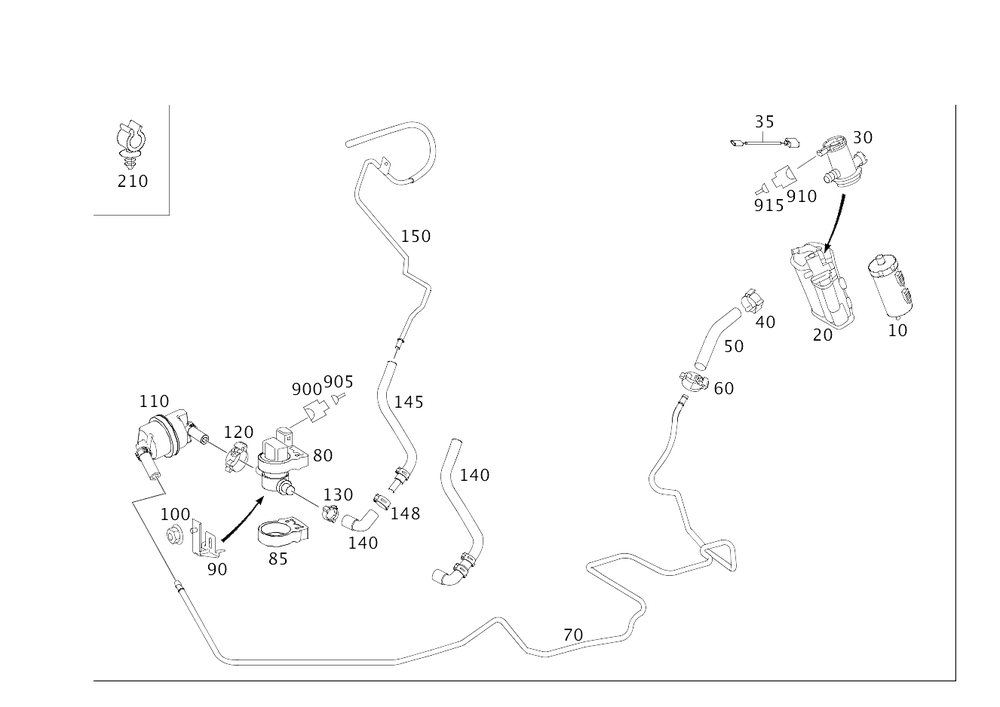 212-470-03-59-64 - Vapor Canister - 2007-2018 Mercedes-Benz | Buy ...
