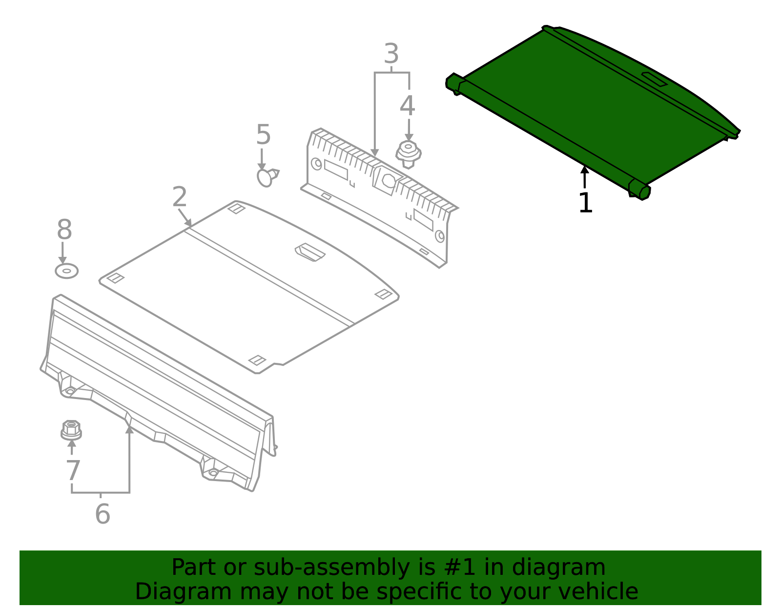2022-2024 Hyundai Ioniq 5 Luggage Cover 85940-GI000-NNB | MotorMotor