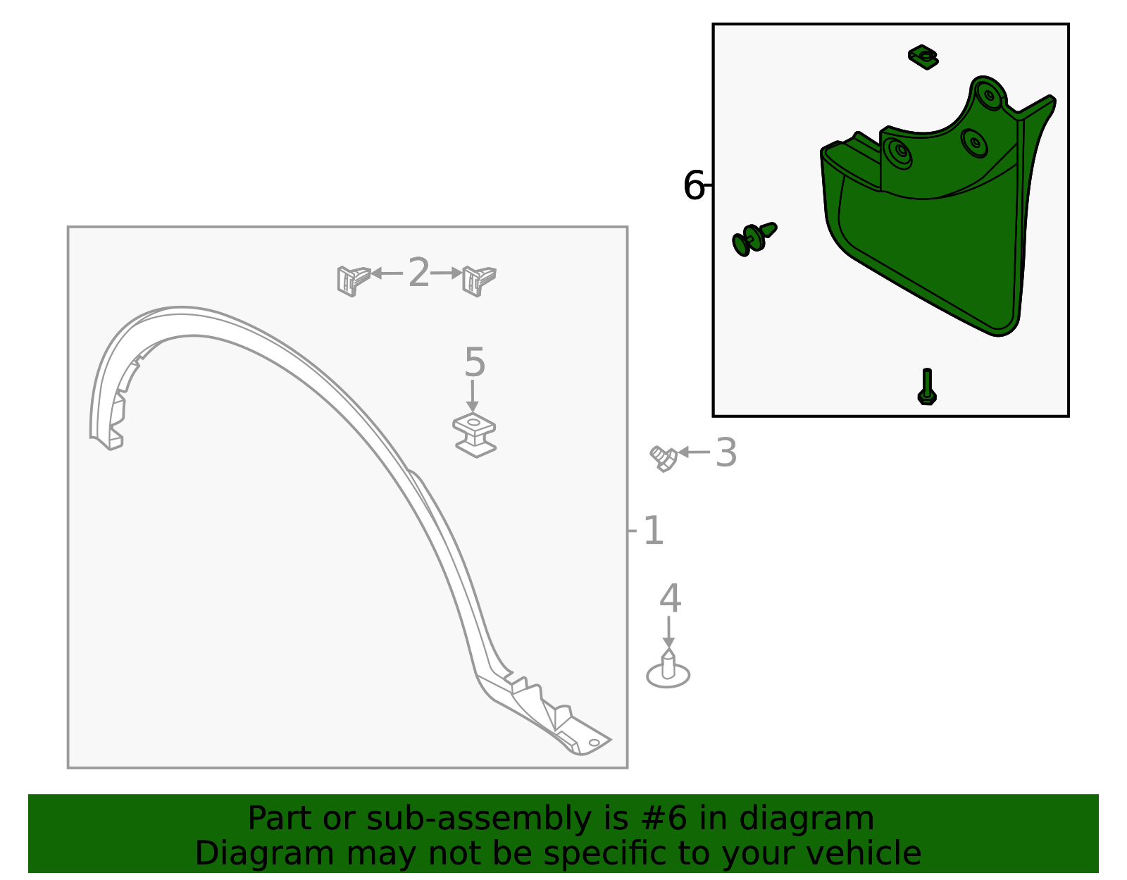 LJ6Z-16A550-AA - lj6z-16a550-aa 2020 2021 2022 Ford Escape Mud Flaps ...