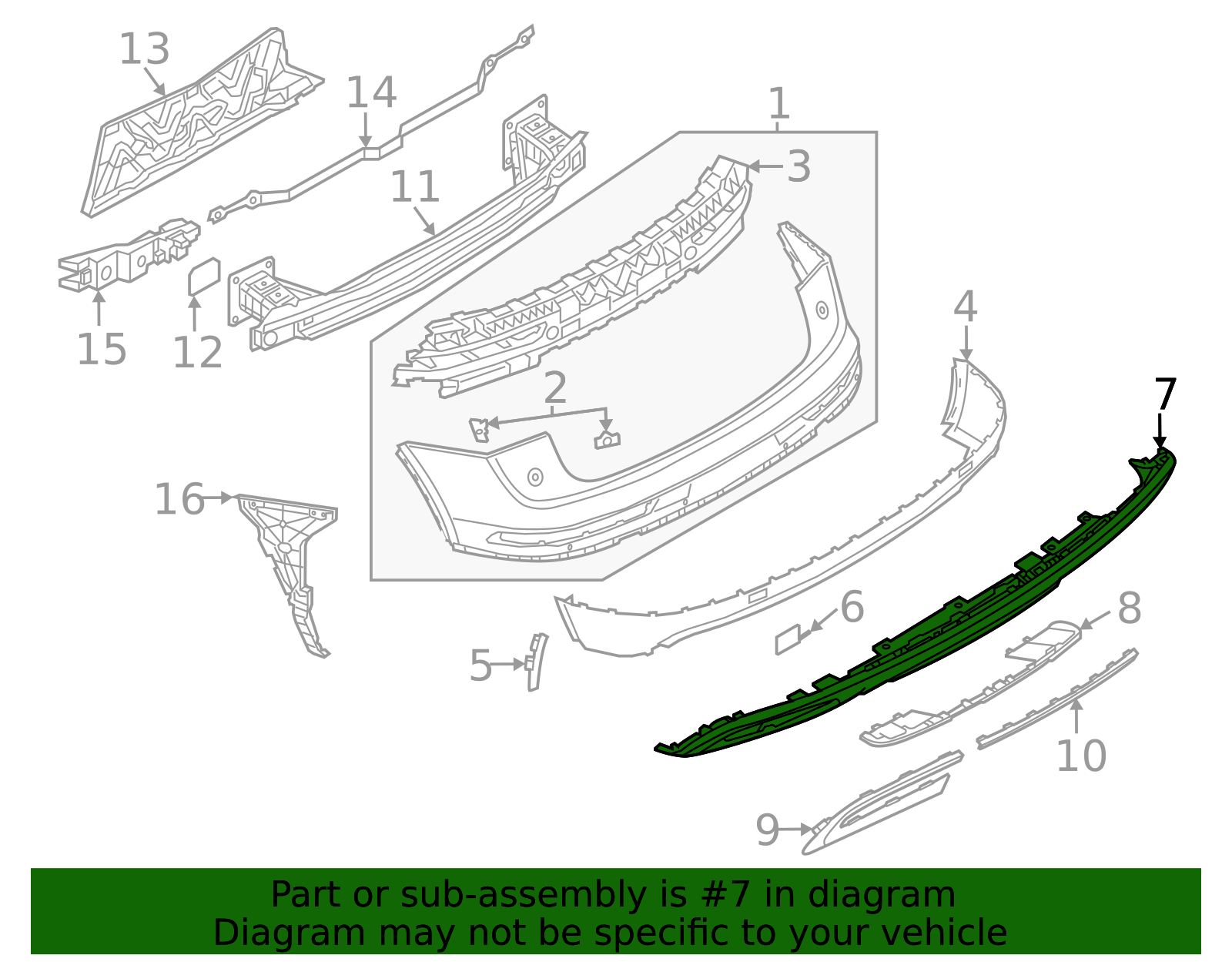 2021-2025 Audi Spoiler 80A-807-521-J-9B9 | OEM Parts Online
