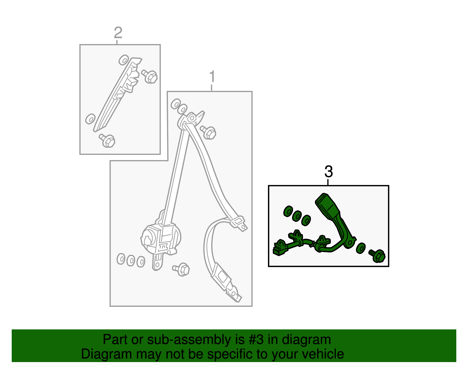 04813-TA5-A71ZD - 2008-2012 Honda Accord - Buckle Set R Front Seat Belt ...