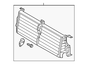 4M0-121-219-B - Radiator Shutter Assembly 2017-2025 Audi | Audi OEM ...