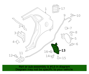 5370A758 - Splash Shield 2011-2024 Mitsubishi Outlander Sport ...