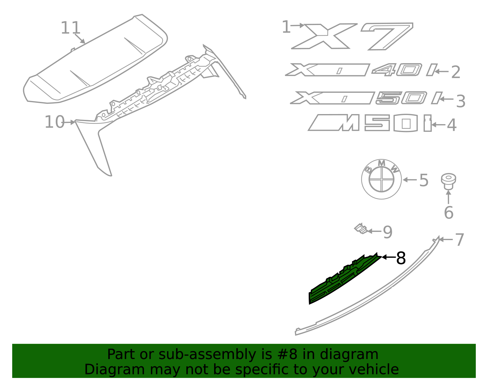 51137458169 - Handle (51-13-7-458-169) | BMW of South Atlanta Parts