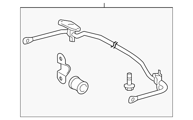 Genuine Toyota Stabilizer Bar part# 48805-48140 for 2008-2013 Toyota ...