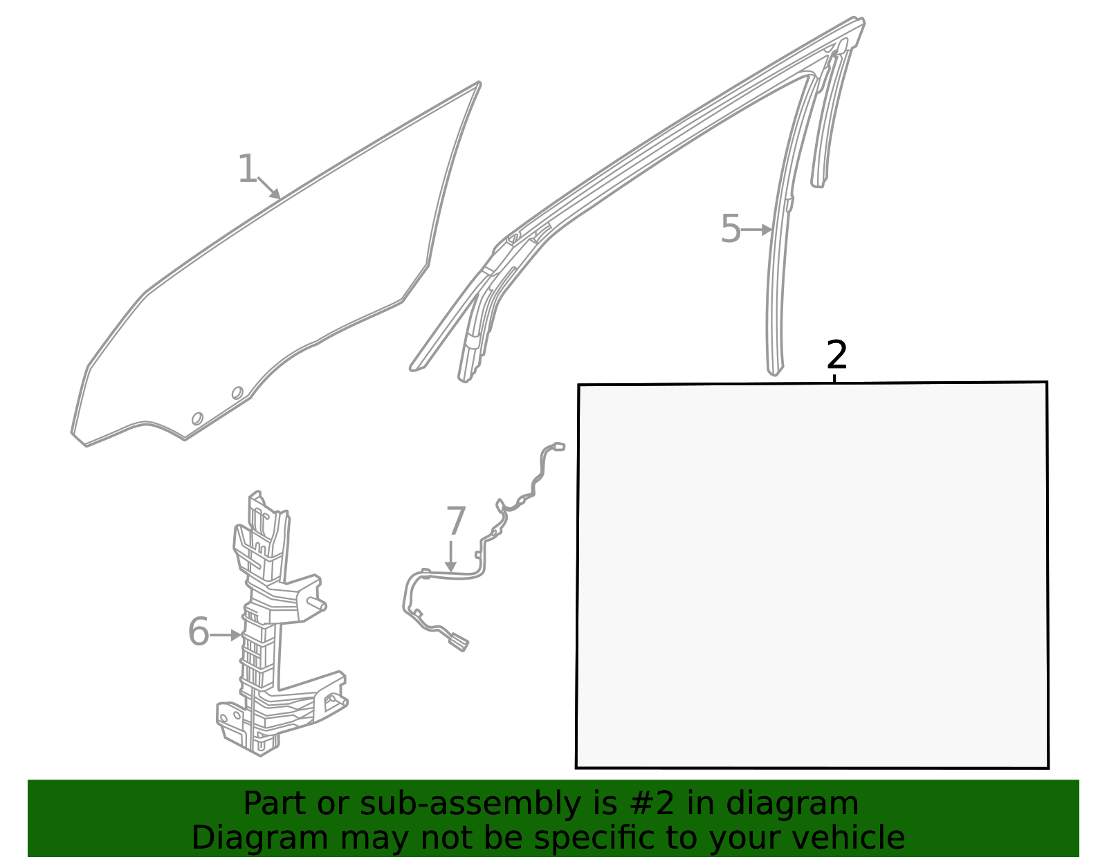 2021-2025 Ford Mustang Mach-E | Regulator Assembly | LJ8Z-5827001-B ...