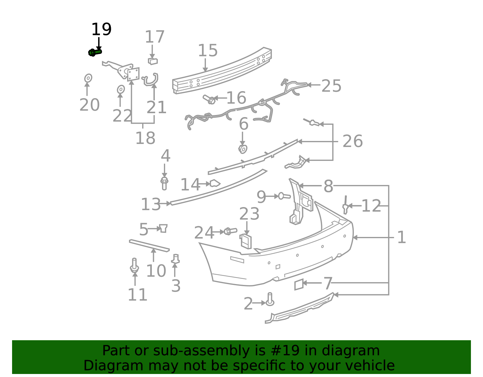 2005-2011 Cadillac STS Absorber Bolt 11516611 GM | GMPartsDirect.com