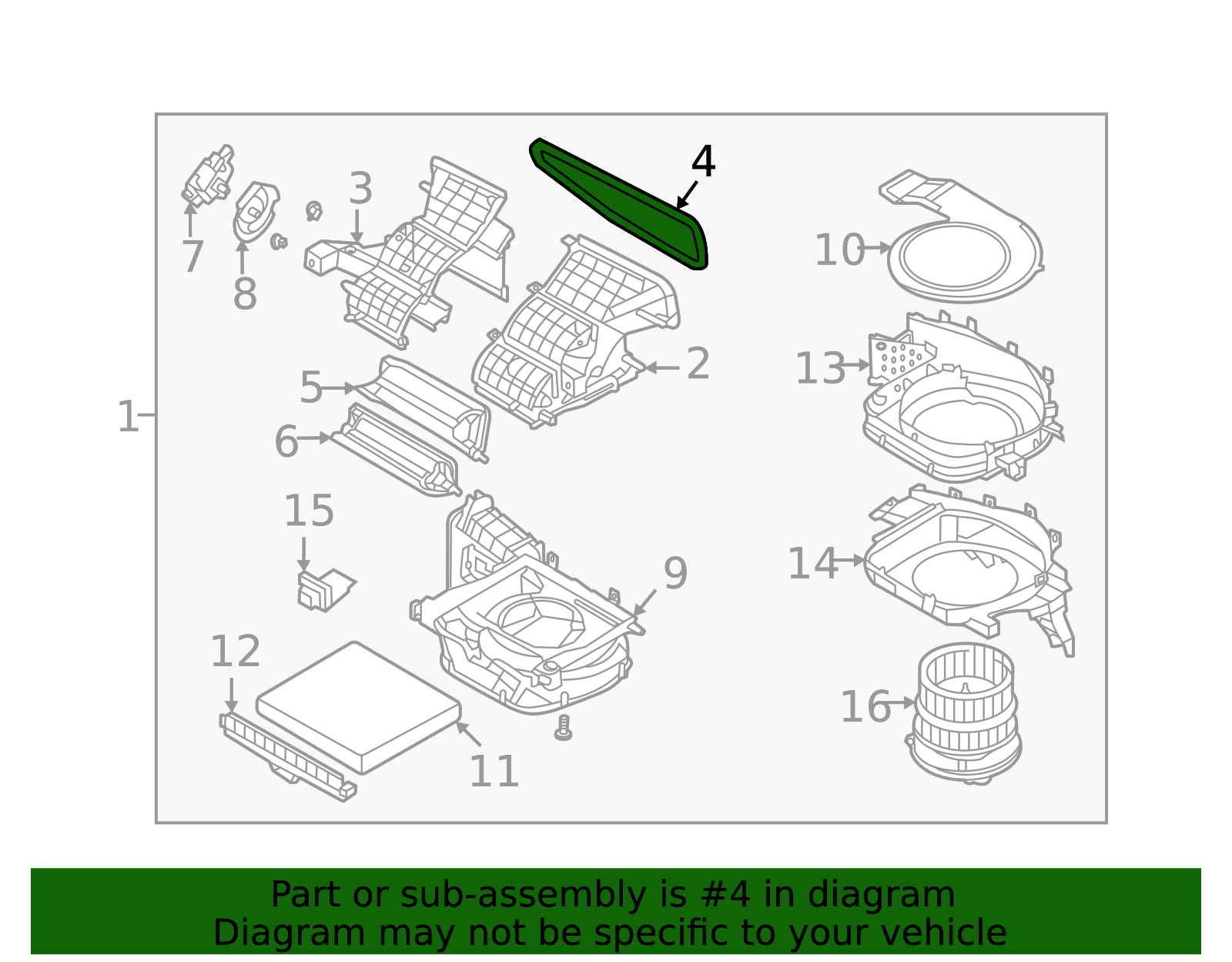 Hyundai - 97127-P2000 - Intake Case Seal - 2021-2023 Hyundai Santa Fe ...