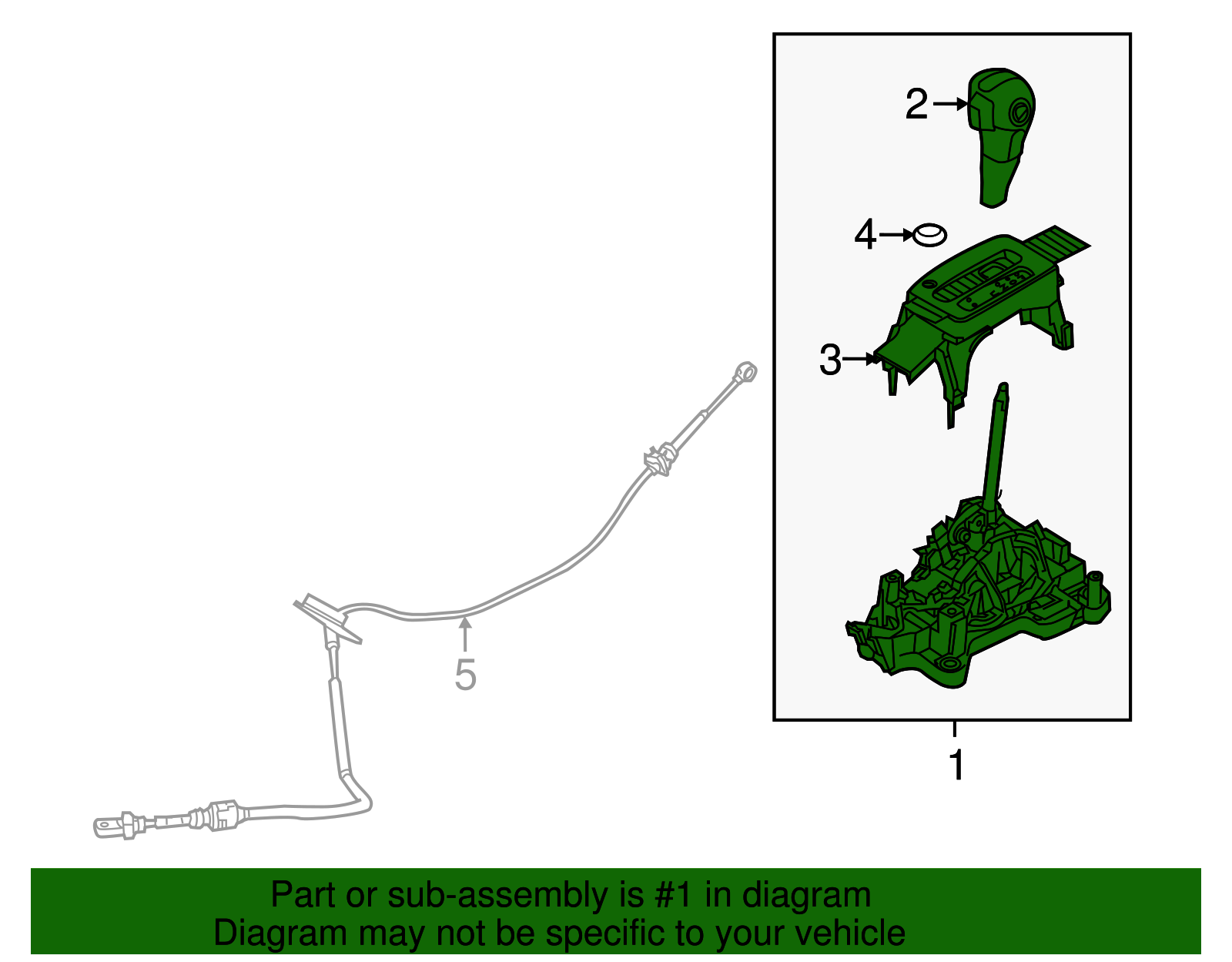 2011-2012 Ford Gear Shift Assembly CE5Z-7210-KA | TascaParts.com