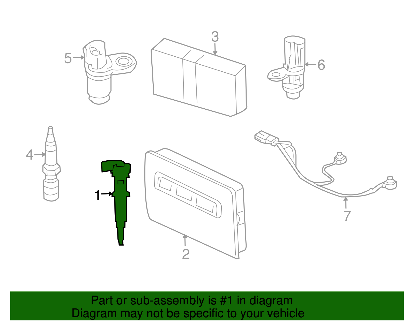 2009 Mitsubishi Raider Ignition Coil 05149199AA | Mitsubishi Parts ...