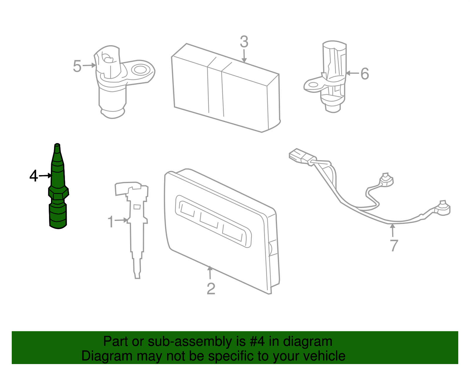 2006-2007 Mitsubishi Raider Spark Plug 68303918AA | Mitsubishi Parts ...