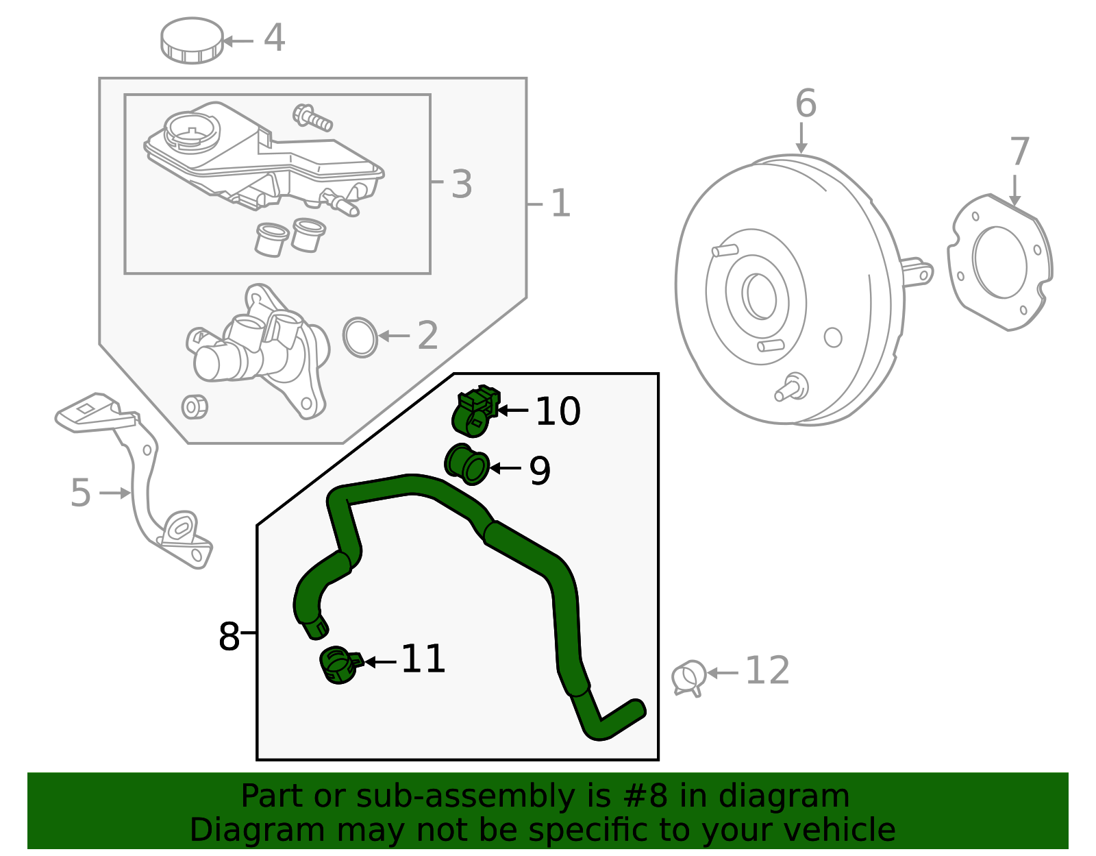 GLT9-43-640A - Mazda Vacuum Hose 2014-2021 Mazda | Performance Auto Parts
