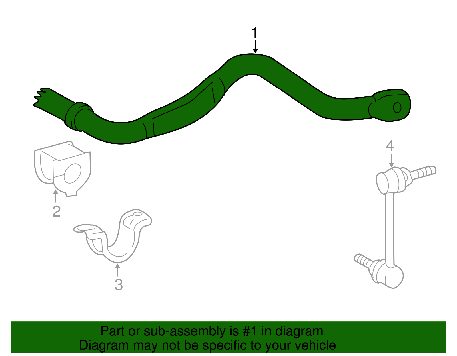 48811-35450 - Stabilizer Bar - 2010-2020 Toyota 4Runner | Nucar Toyota ...