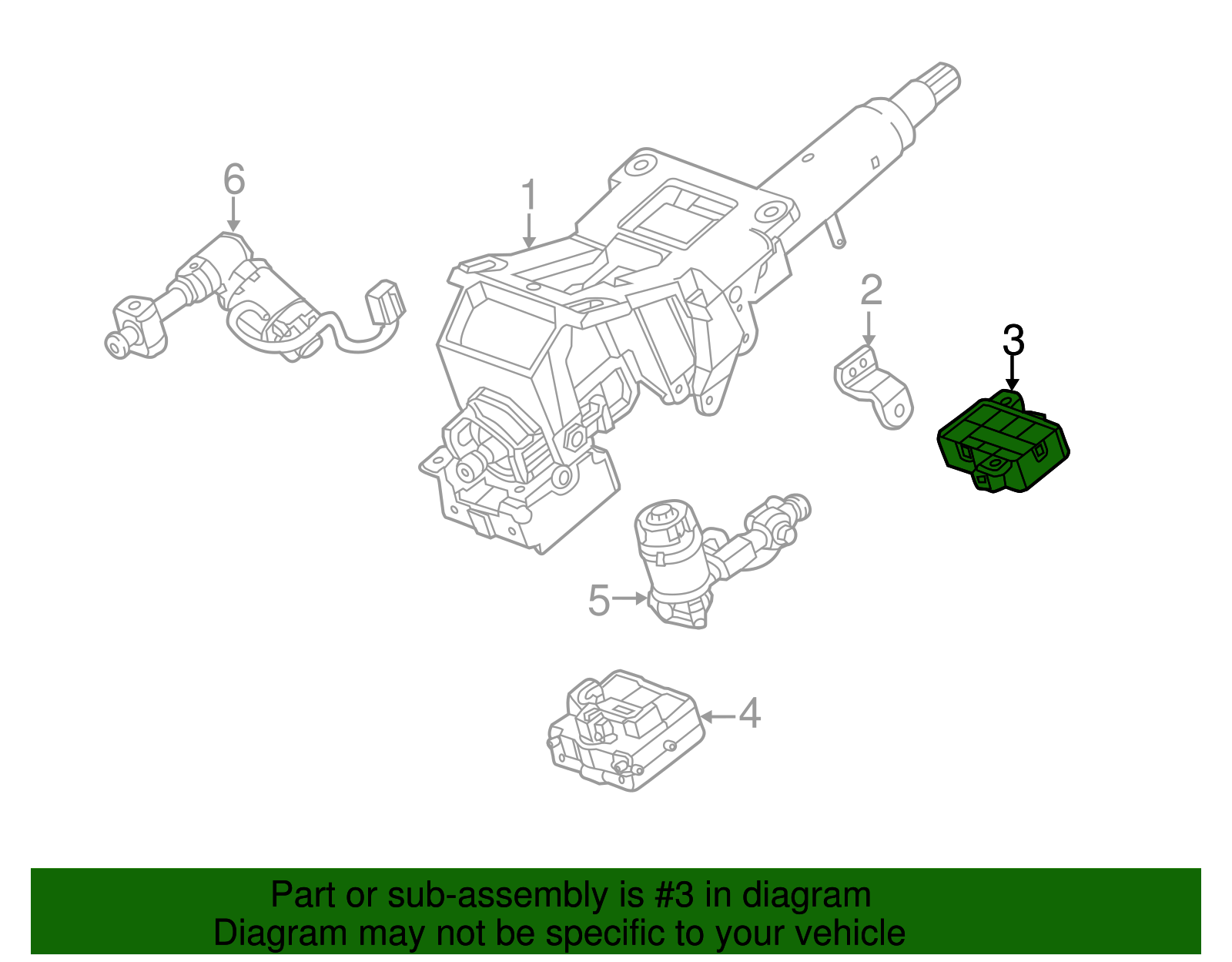 2014-2019 Cadillac Steering Column Tilt Wheel and Telescope Control ...