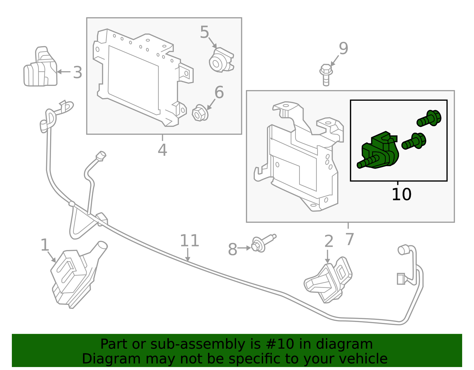 36806-T5A-J02 - Gear Assembly Radar Aiming - 2018-2021 Honda | Honda ...