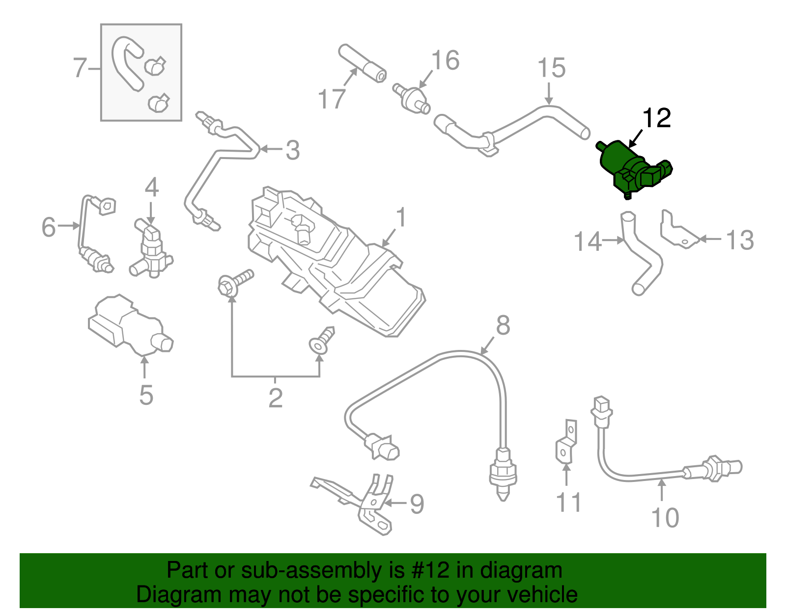 28910-2E000 - 2011-2020 Hyundai - Purge Control Valve | Hyundai Parts ...