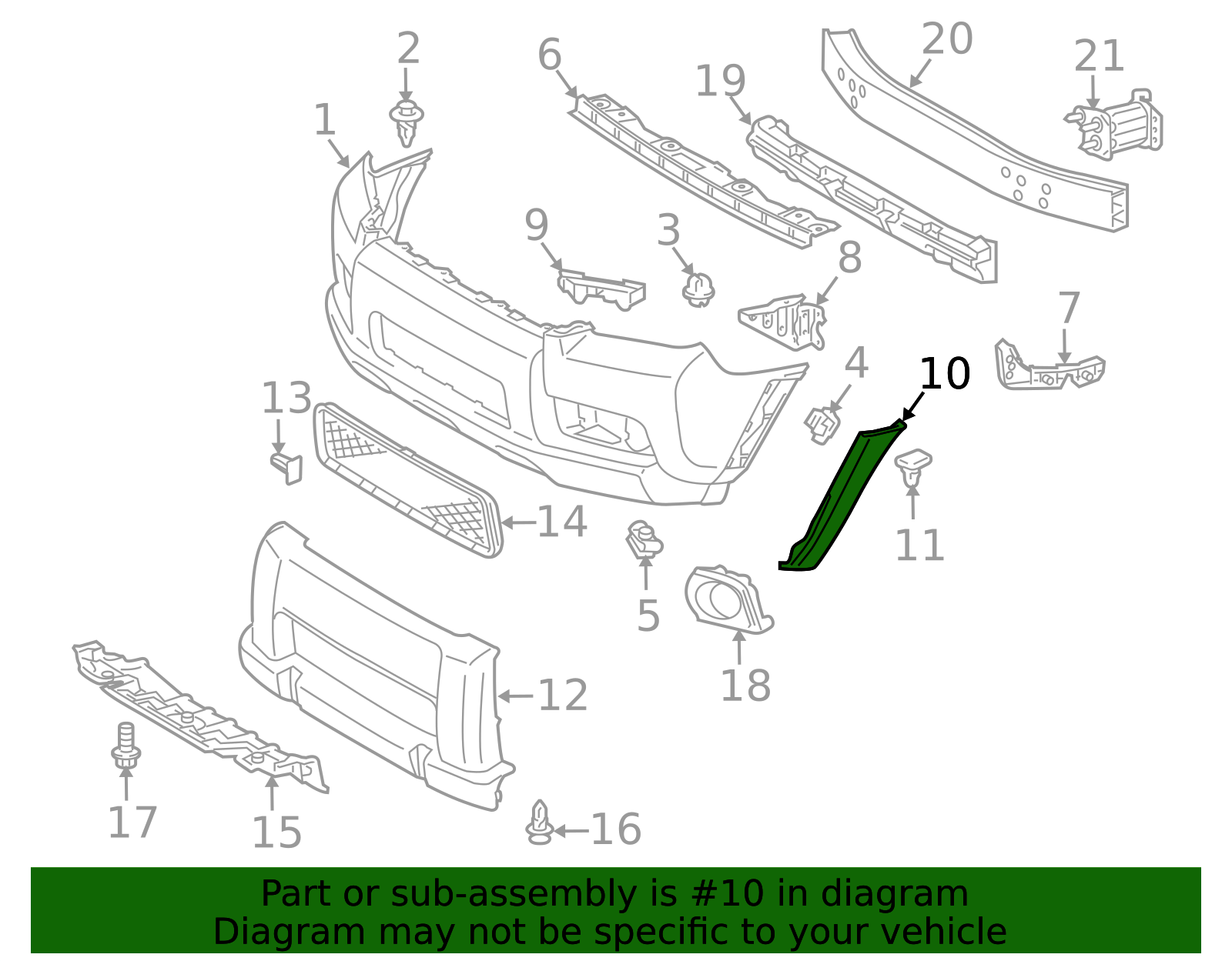 52112-35150 - Side Molding - 2010-2013 Toyota 4Runner | Lithia Toyota Parts