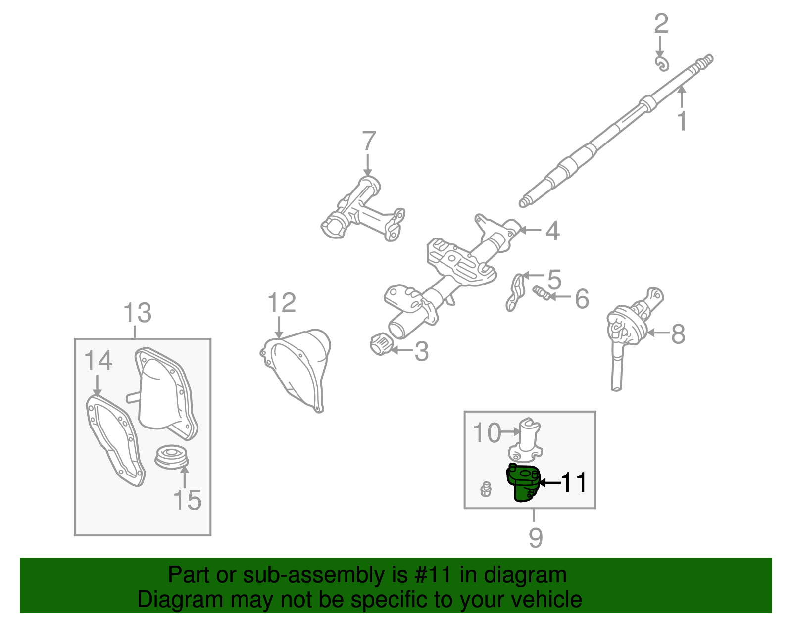 1996-2004 Toyota Steering Shaft Universal Joint 45230-35090 | OEM Parts ...