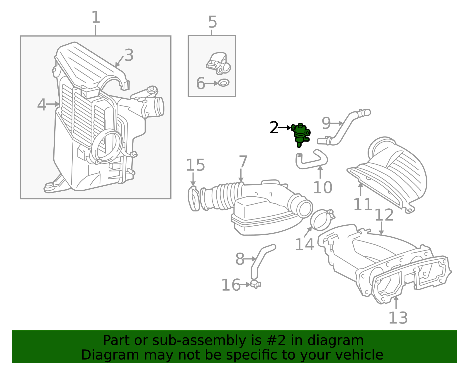 90910-12220 - 2001-2005 Lexus IS300 - Air Cleaner Assembly Valve | My L ...