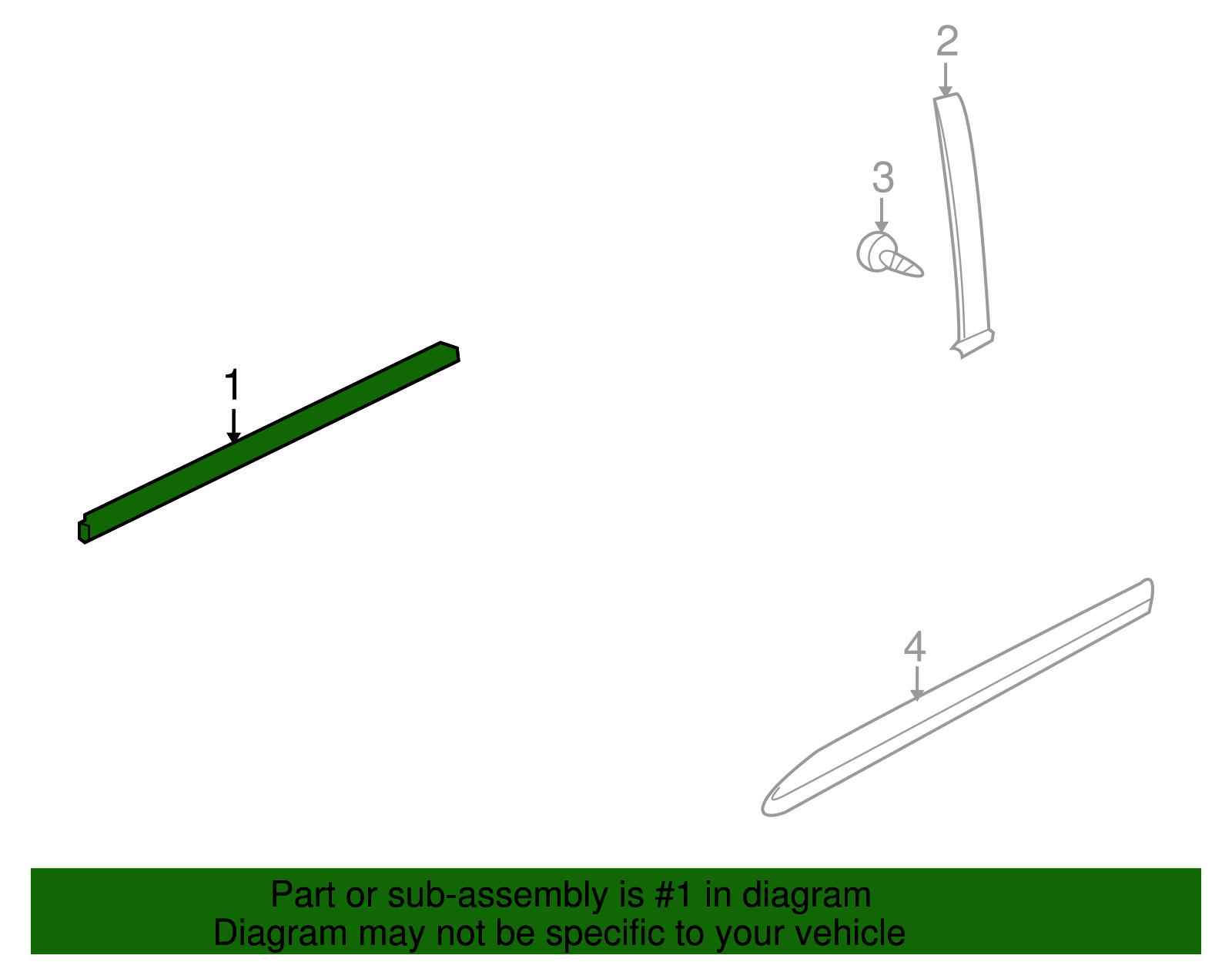 72450-TM8-013 - 2010-2014 Honda Insight - Molding Assembly L Front Door ...