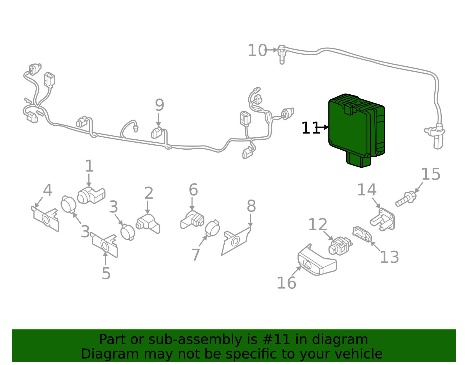 2021-2024 Volkswagen Distance Sensor 2Q0-907-561-P | OEM Parts Online