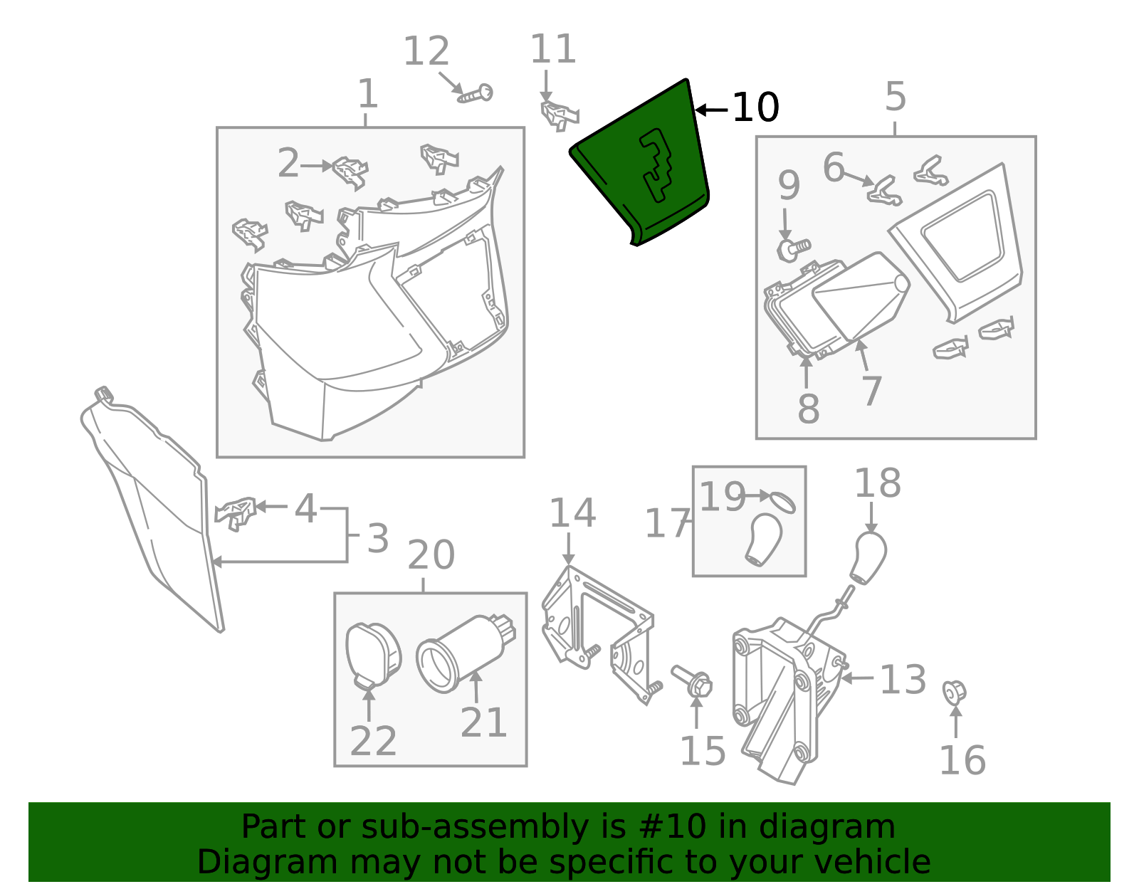 CE12-64-350B - 2008-2010 Mazda 5 - Shift Indicator | Mazda Part Direct