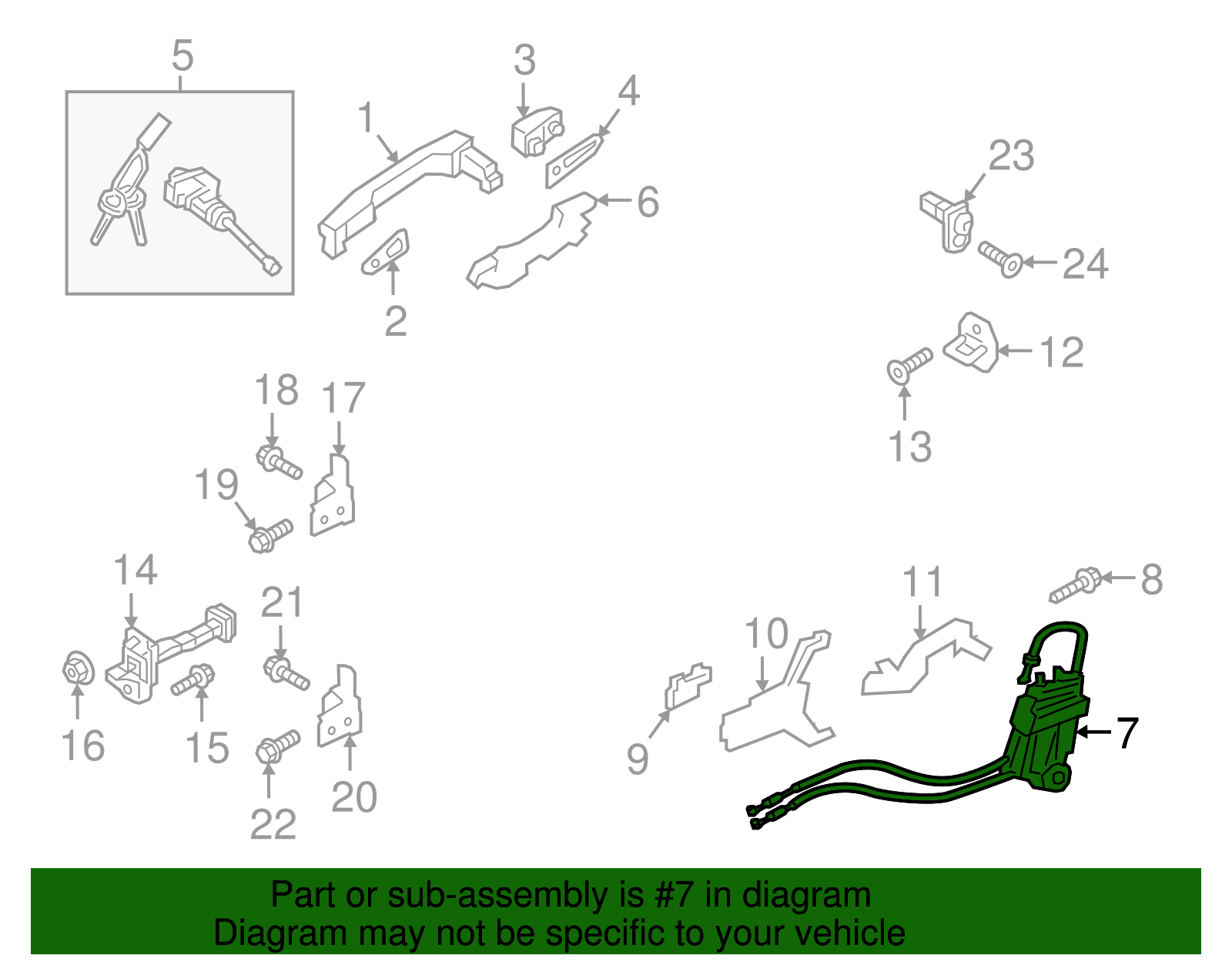 2017-2020 Hyundai Elantra Lock Actuator 81310-F2030 | OEM Parts Online