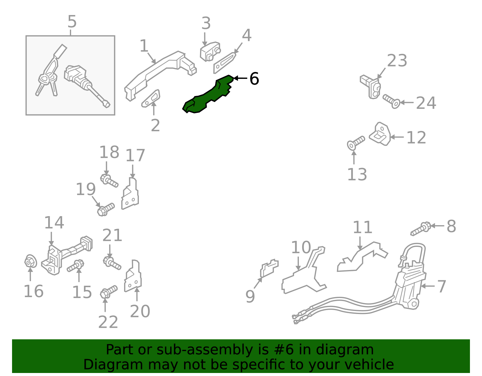 2017-2018 Hyundai Elantra Handle Base 82665-F3000 | MotorMotor