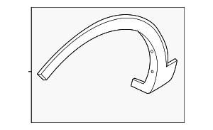 87711-P2500 - Wheel Opening Molding 2025 Kia Sorento | Kia.Parts Store