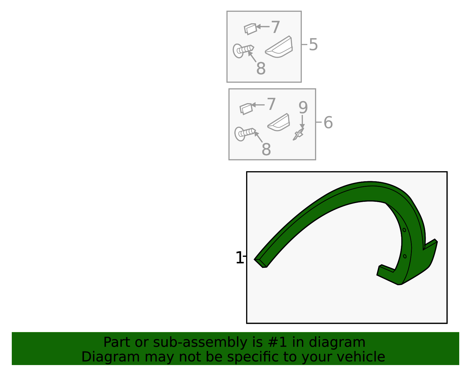 87712-R5500BKL - Wheel Opening Molding 2024-2025 Kia Sorento | Kia ...