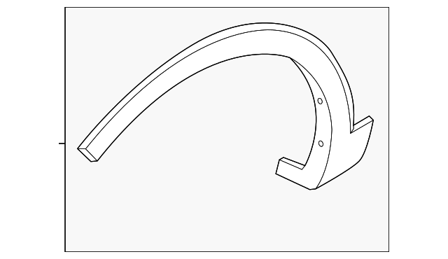 2024-2025 Kia Sorento Wheel Opening Molding 87712-R5500BKL | TascaParts.com
