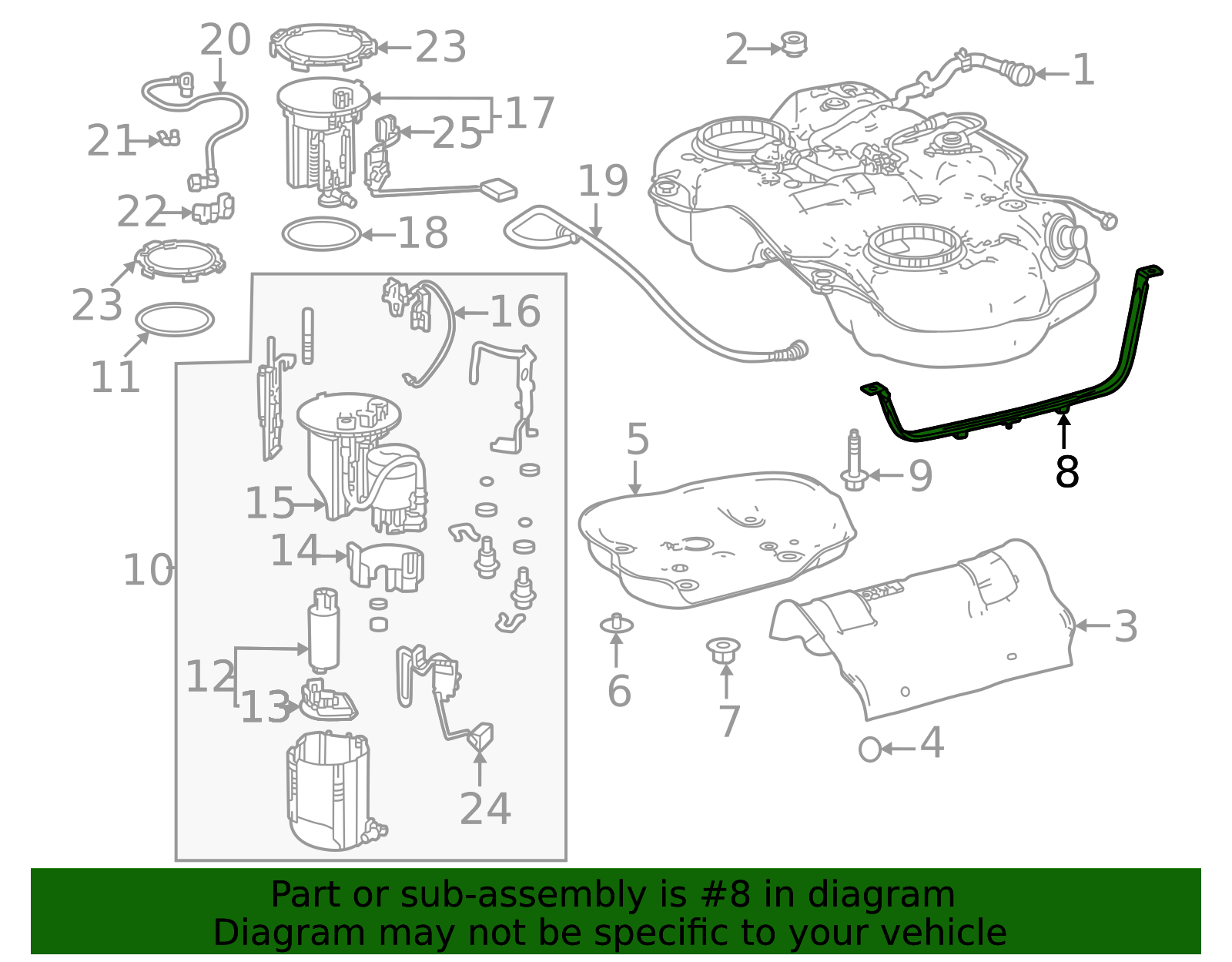 77602-52020 - Tank Strap 2023-2025 Toyota GR Corolla | Toyota San Diego ...