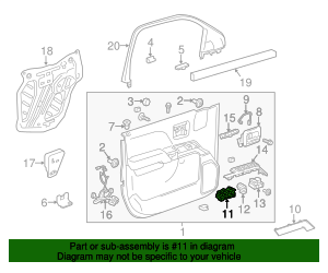 2014-2022 GM Front Side Window Switch 23427098 GM | GMPartsDirect.com