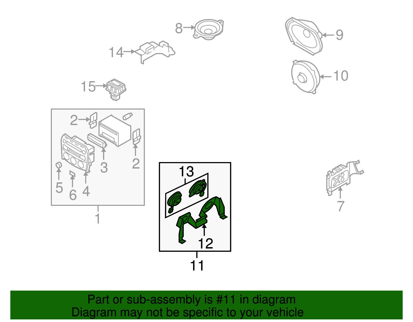 2006-2015 Mazda MX-5 Miata Rear Speaker NE64-66-960A | Mazda Parts Deals