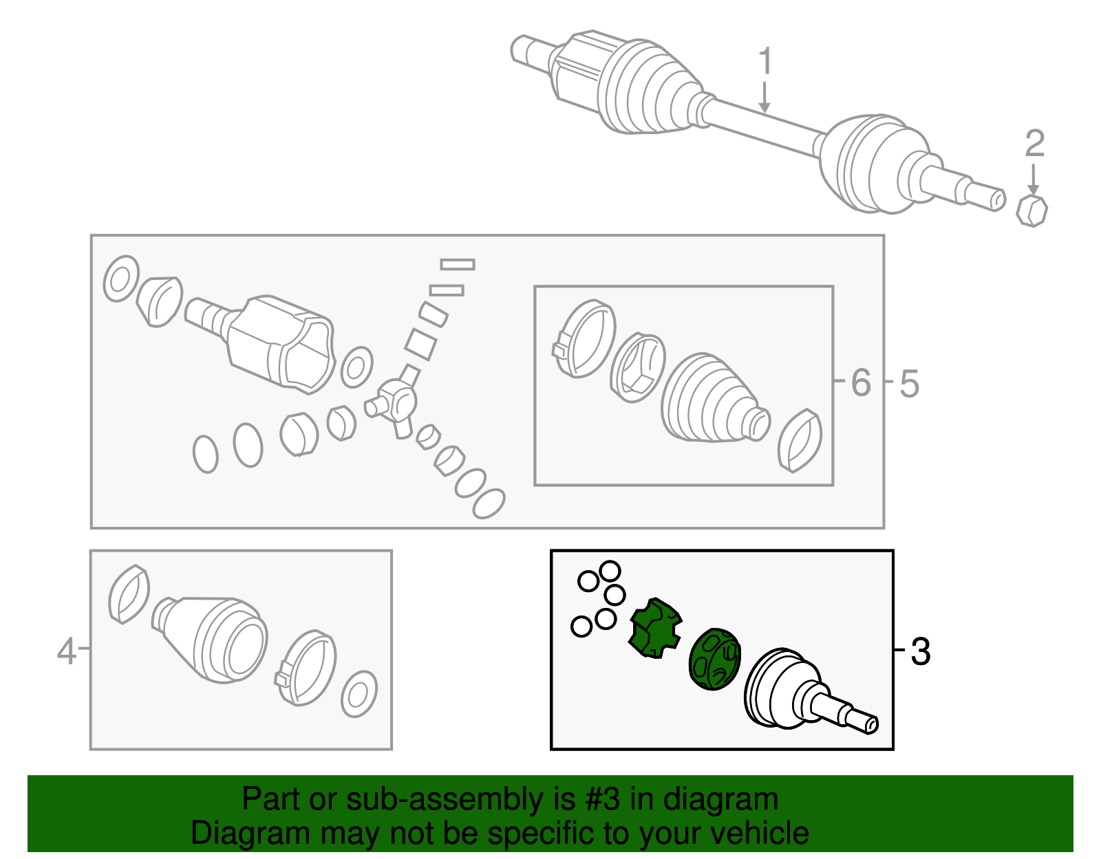 2016-2022 Chevrolet Spark Front Half-Shaft Constant Velocity Outer ...