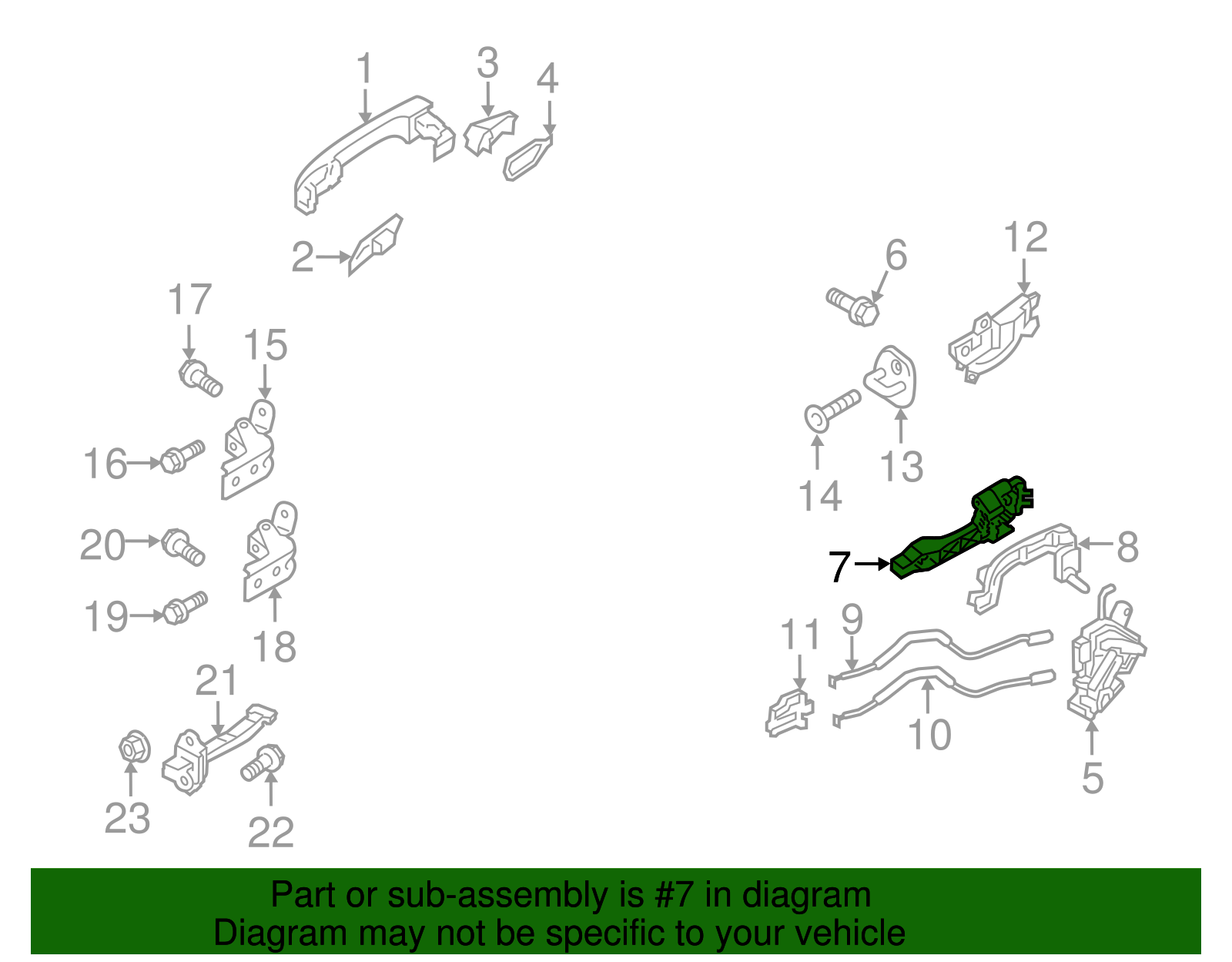 82655-D5000 - Handle Base 2016-2020 Kia Optima | Kia.Parts Store