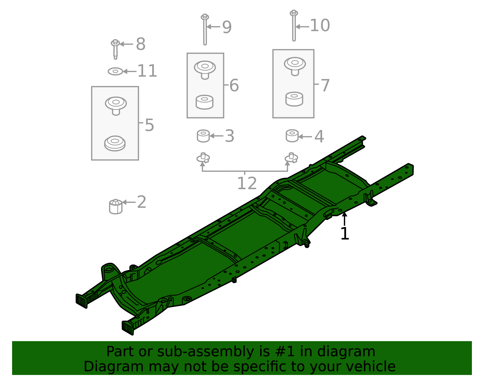 2022-2026 Ford E-450 Super Duty Frame Assembly LC2Z-5005-P | OEM Parts ...