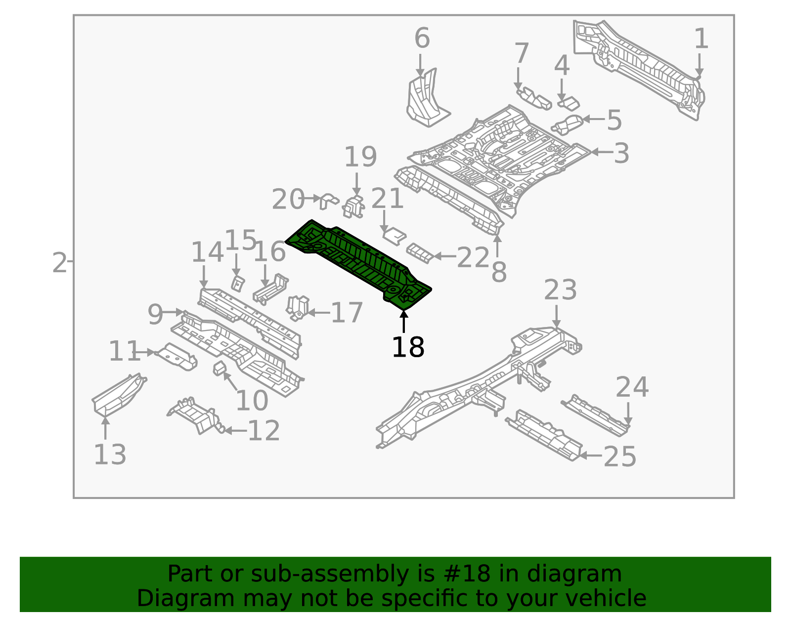 Hyundai Floor Pan - OEM Cabin Base Panel - Part #65515-P0000 ...