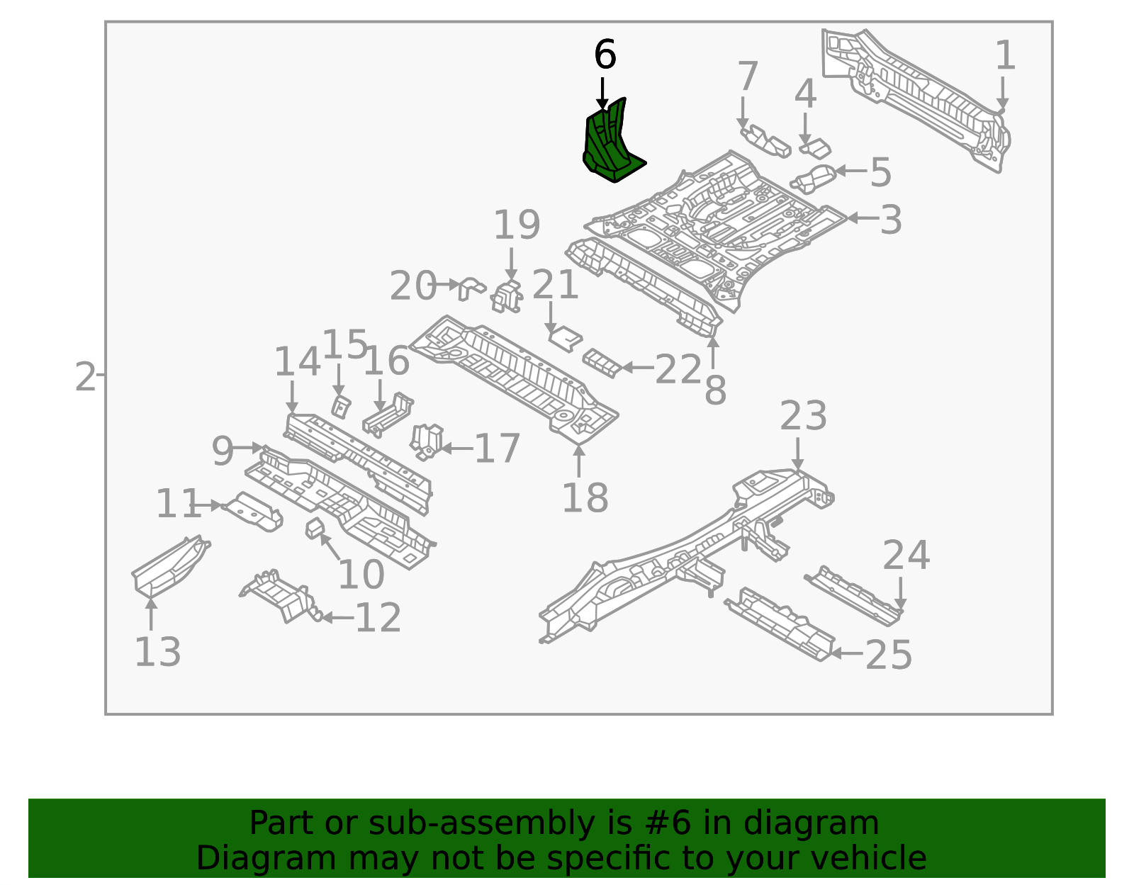Floor Pan Reinforcement - Chassis Support Bracket | AutoNation Parts