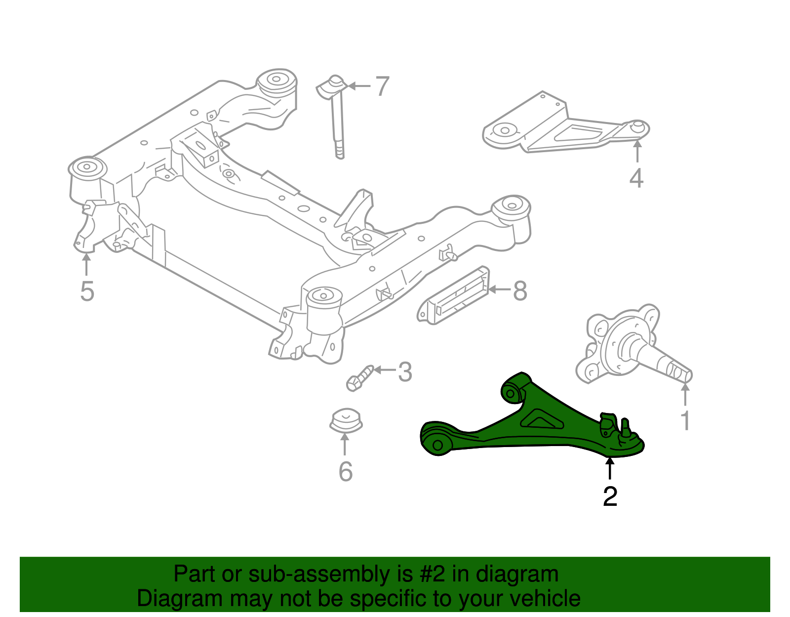 2002-2006 Infiniti Q45 Lower Control Arm 54501-AR000 | Infiniti of Nashua
